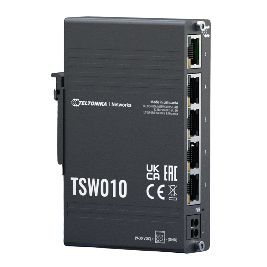 Teltonika TSW010, 5 portars 10/100 Mbit/s switch, prisvärd!